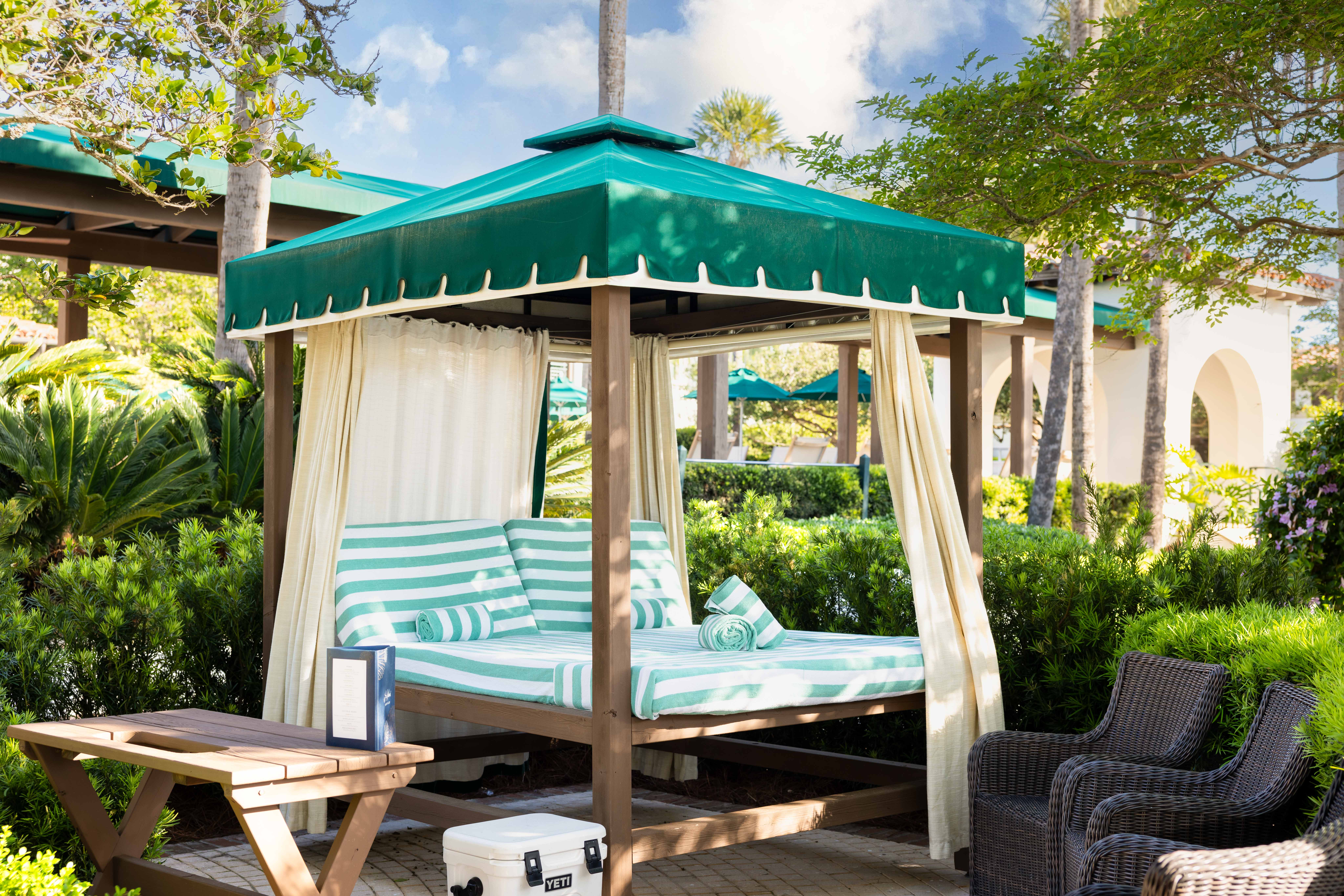 Bridge Pool Daybeds | Sea Island Resort